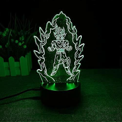Wekity 3D Illusion Anime Light Super Goku Version Figure Anime Goku, 7 ...