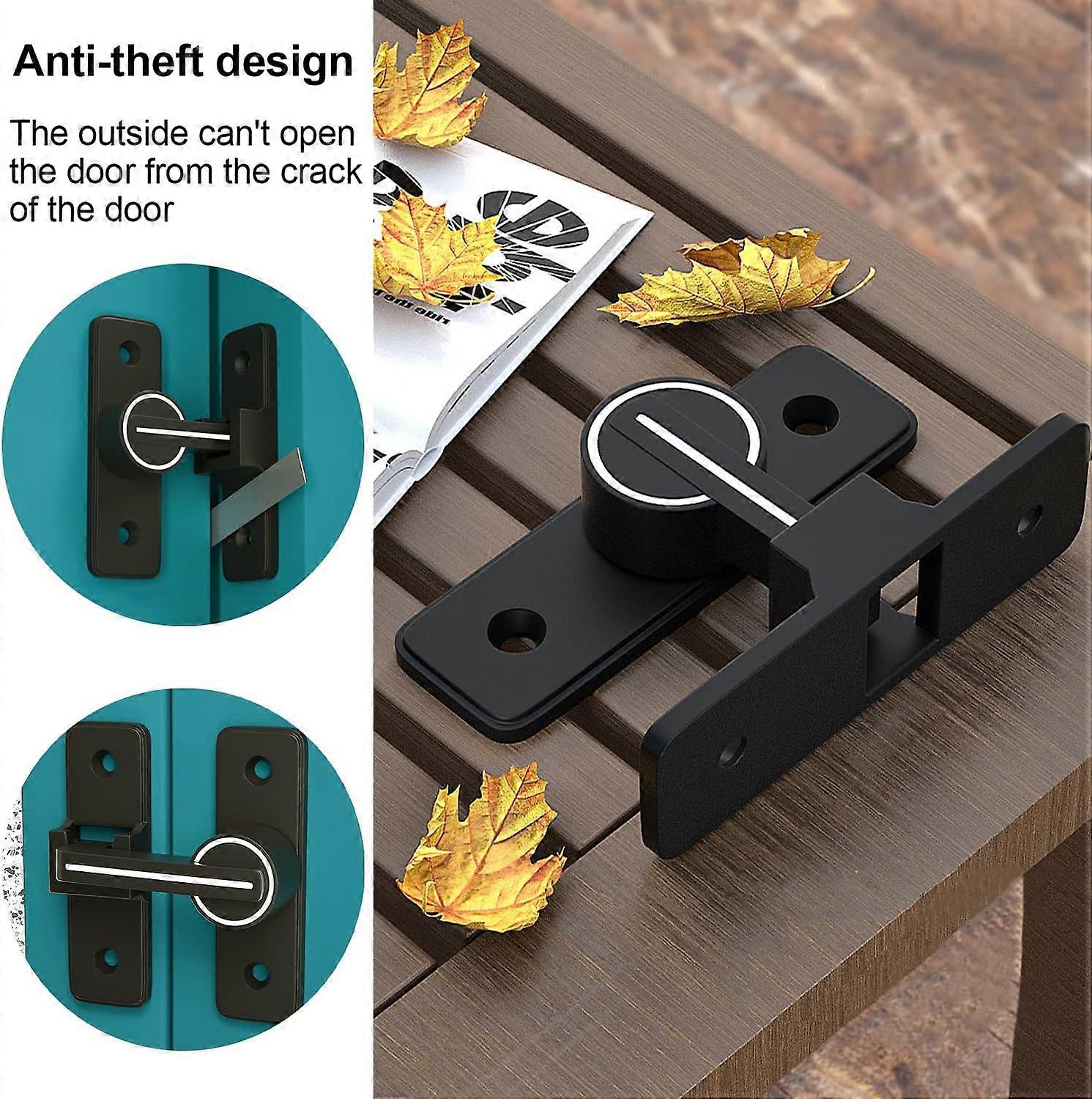 Illuminated Sliding Interior Door Latch Lock, 90 Swing Door Hook Latch ...