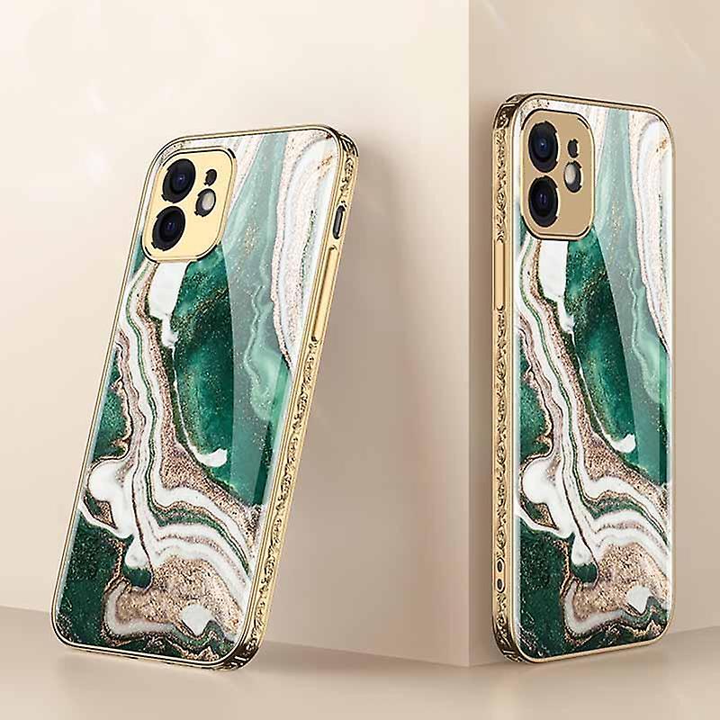 iPhone 12 Luxury Glass-Shell Gold Baroque Elegant Multiple Colors ...