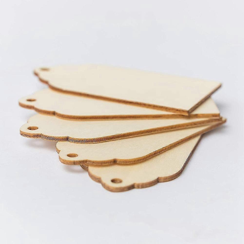50Pcs Mini Wooden Tag,Unfinished Hanging Wooden Tag with Hole DIY ...