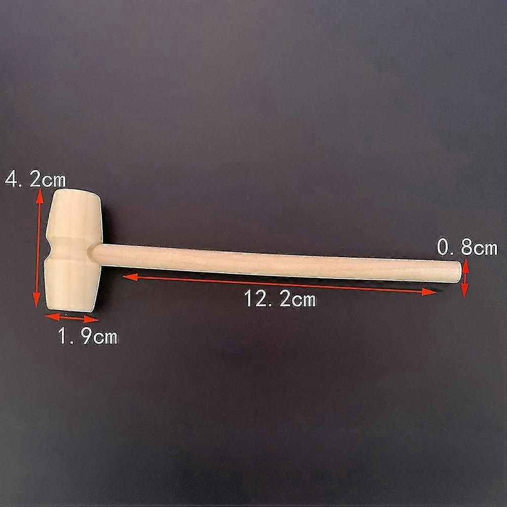20pcs Solid Wood Mini Hammers Hitting Hammer Toys Creative Educational ...