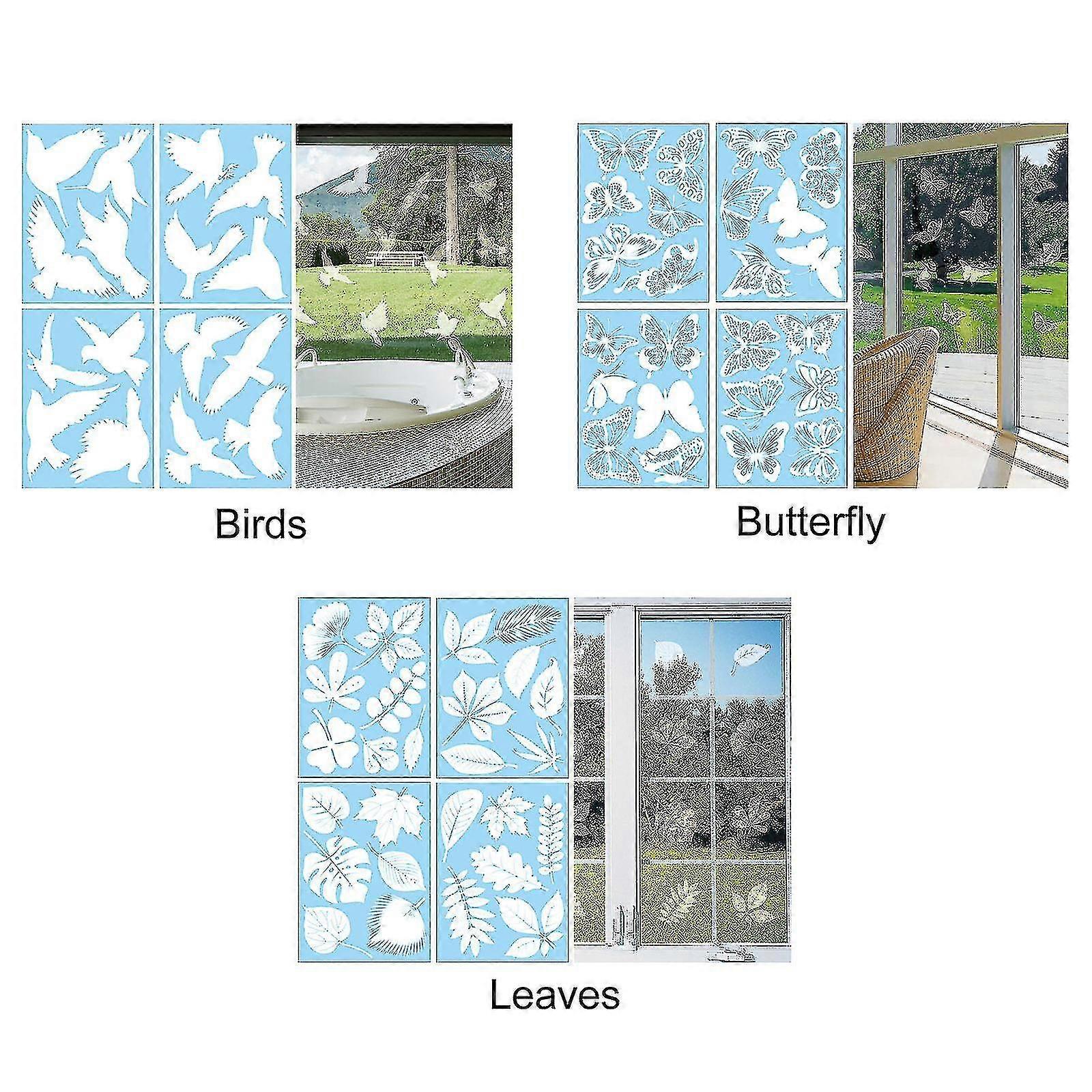 Static Window Stickers To Save Birds From Hitting Glass, White Alert ...