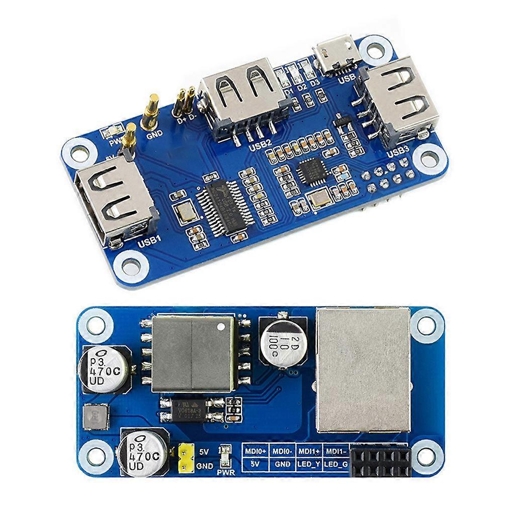 PoE Ethernet USB HUB HAT for Raspberry Pi Zero Series RJ45 10M/100M ...