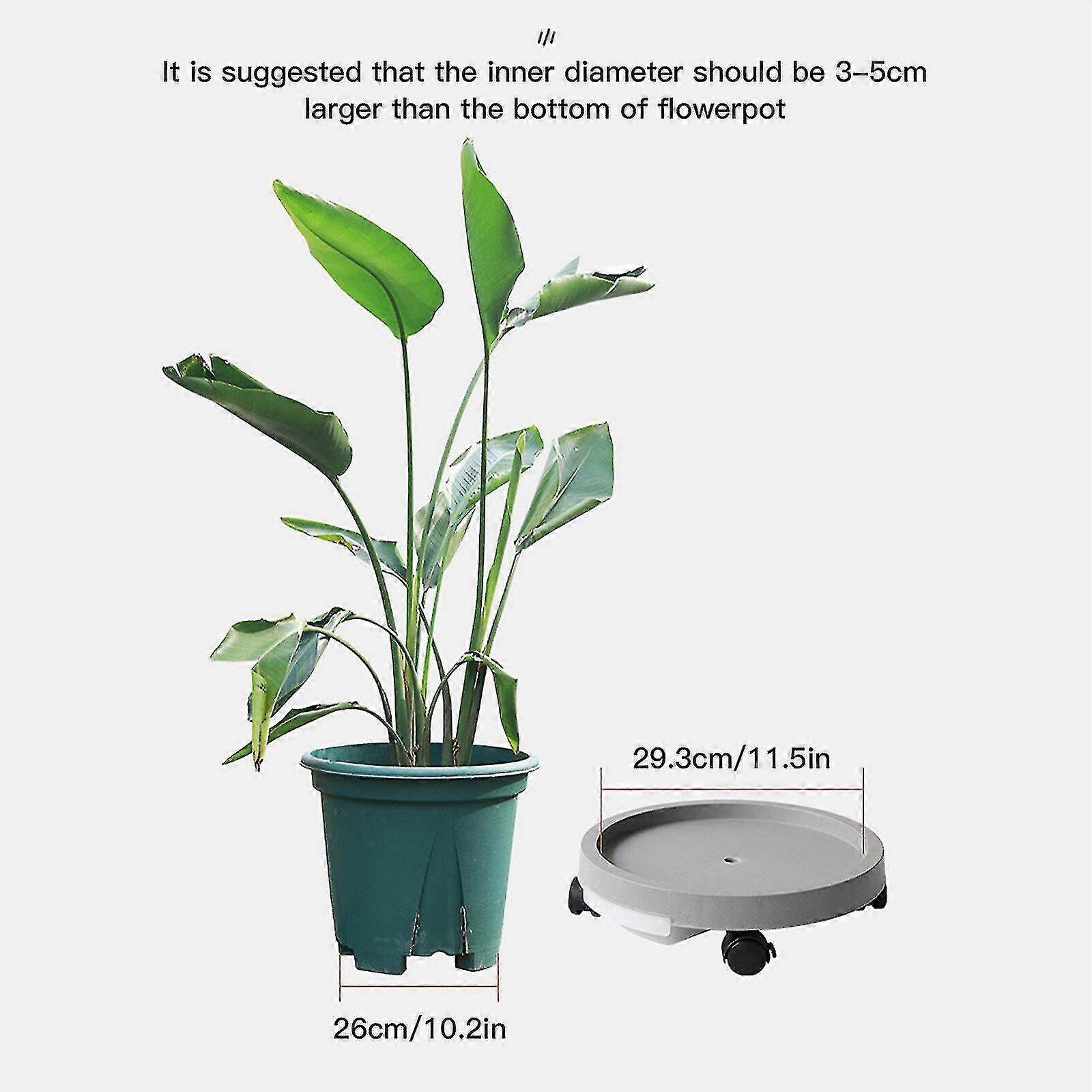 Plant Saucers Planter Caddies Round Caster Tray Pallet Rack Stand ...