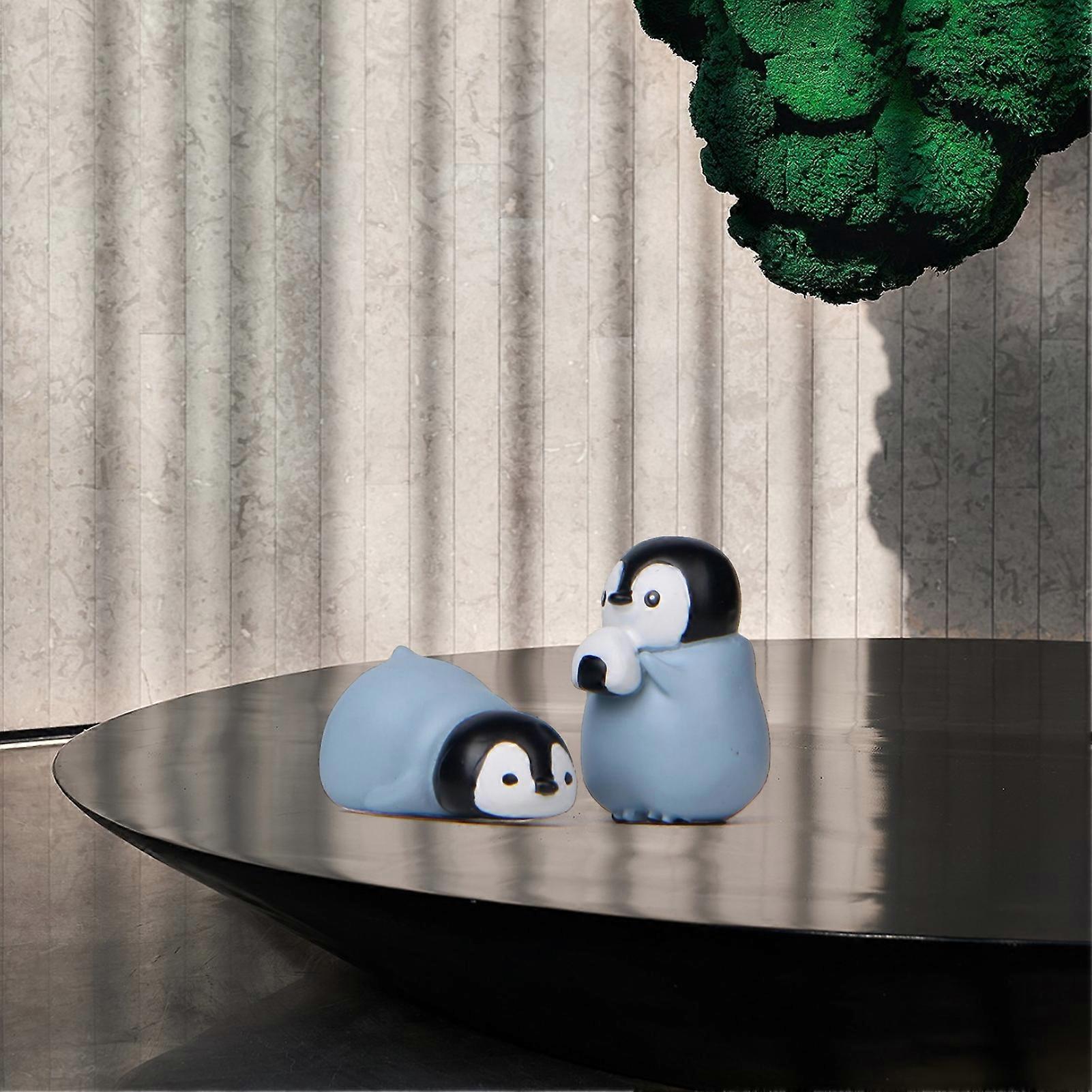 Freestanding Penguin Figurine Anti-fade Plastic Cake Topper Fantasy ...