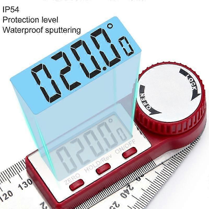Stainless Steel Digital Angle Meter Ruler Metric Inch Protractor Angle ...