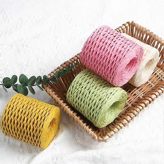 1 Roll Straw Braided Thread Tear-resistant Strong Toughness Flexible ...