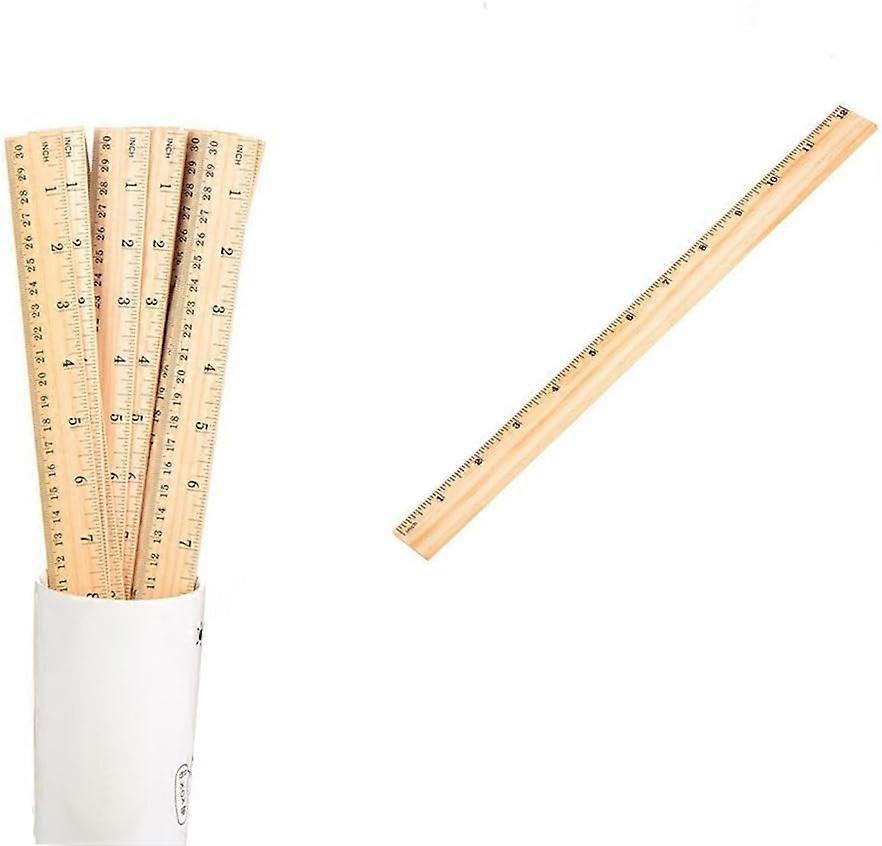 10-pack bulk wooden rulers for measuring office | Fruugo UK