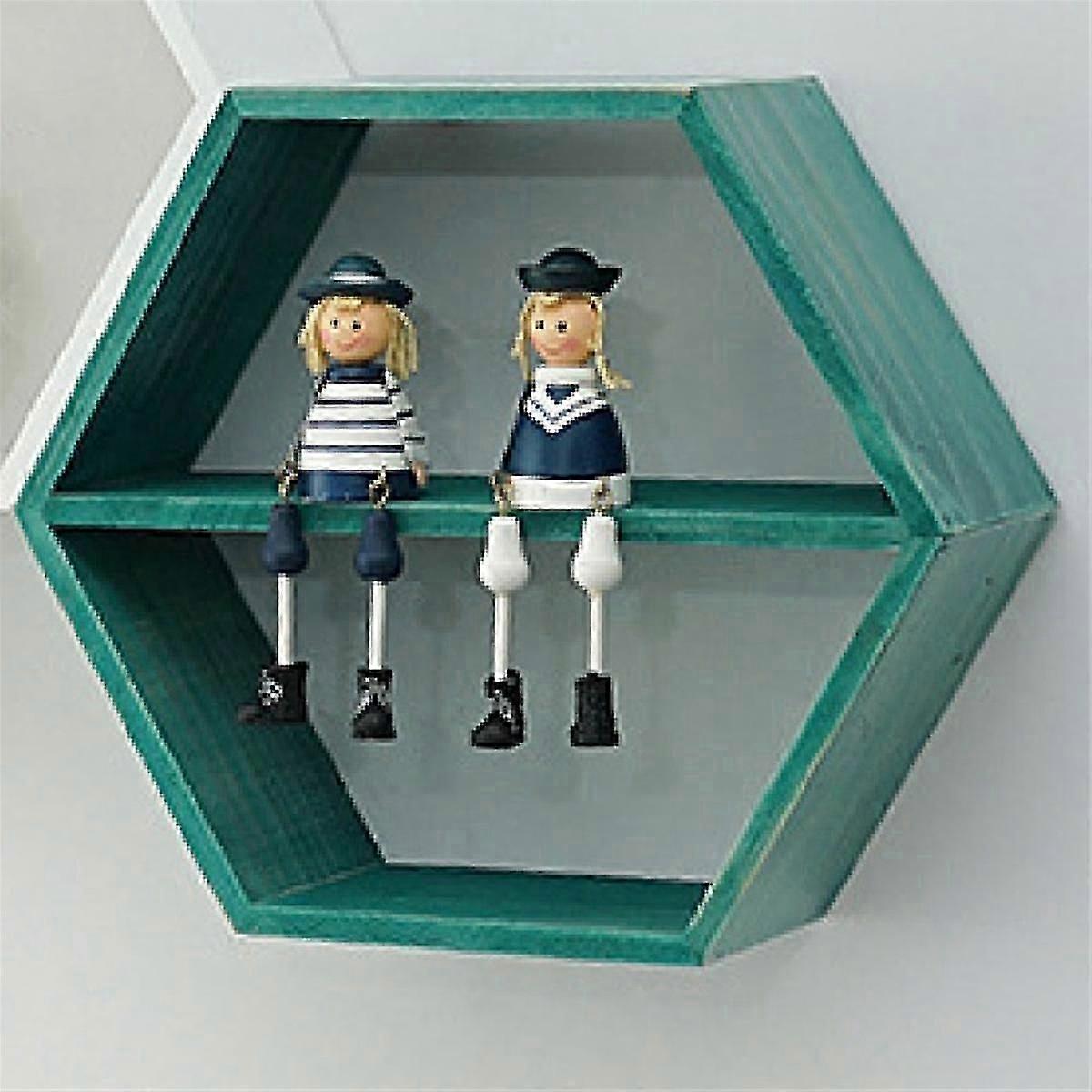 Hexagon Shelves Honeycomb Shelves Wall Mounted Storage Background Wall ...