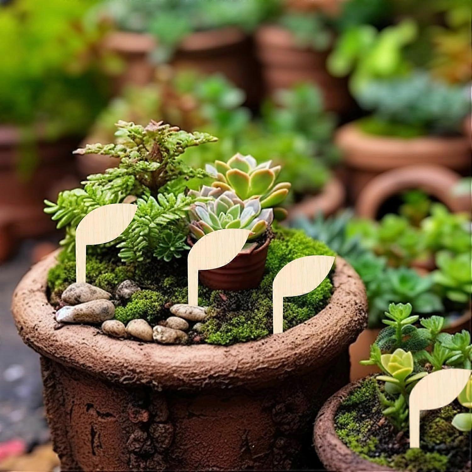 20 Pieces Plant Labels Bamboo Garden Label Plant Marking Label Flower ...