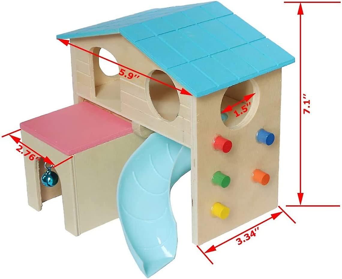 Hamster Hideout Hamster House Deluxe Two Layers with Funny Climbing ...