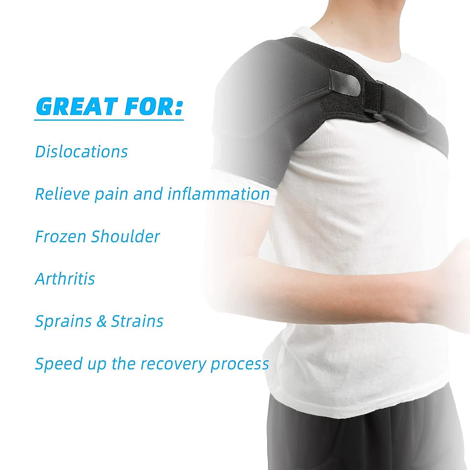Injury Recovery Compression Support Sleeve Shoulder Brace, Sleeve Wrap ...