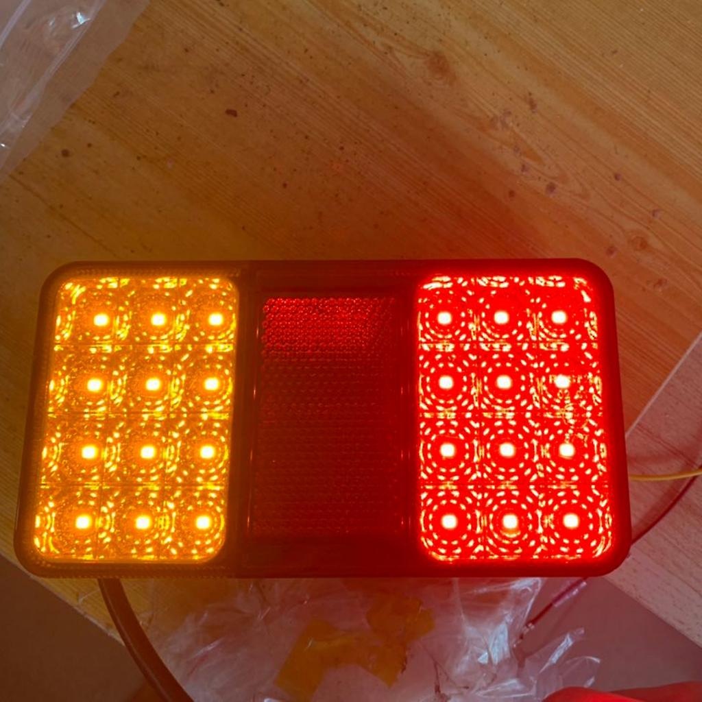Amber Red Taillight LED Tail Light for Truck Camper 12-24V 24LED ...