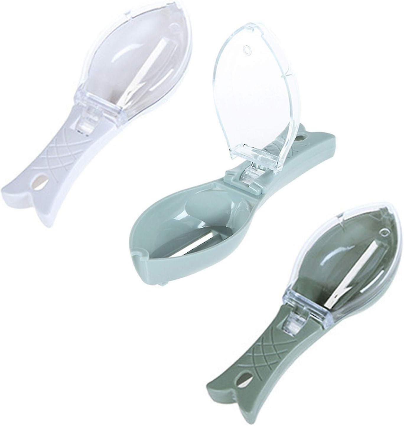 3 Pcs Fish Scale Scraper, Plastic Fish Scale Scraper, Fish Scale ...