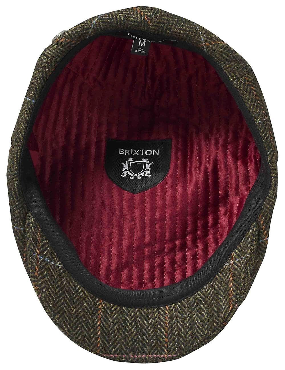 Men's Brixton Hooligan Flat Cap - Bronze/black | Fruugo UK
