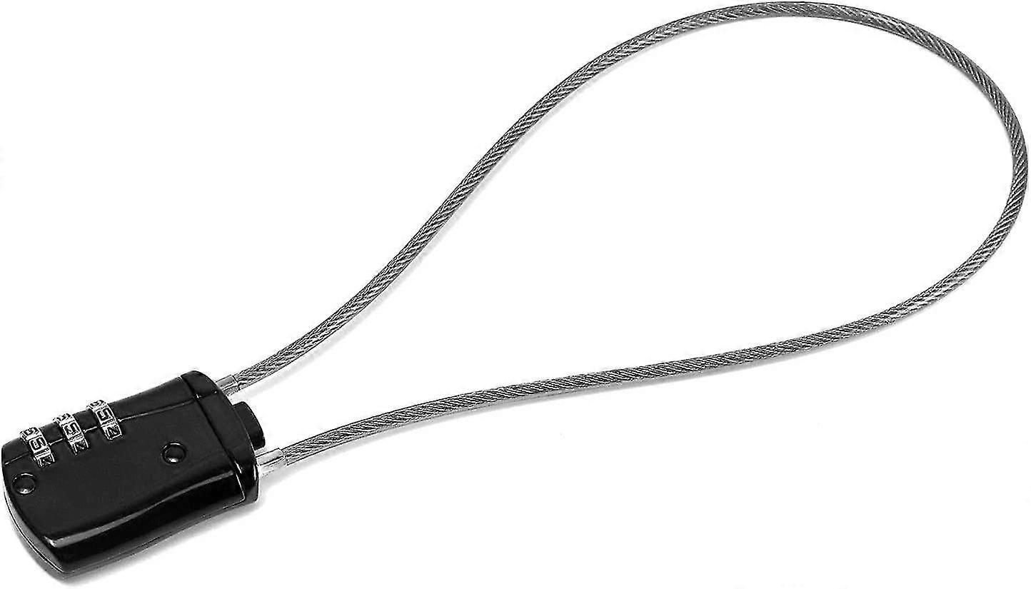 Motorcycle Helmet Lock, Password Lock Retractable Cable Padlock With ...