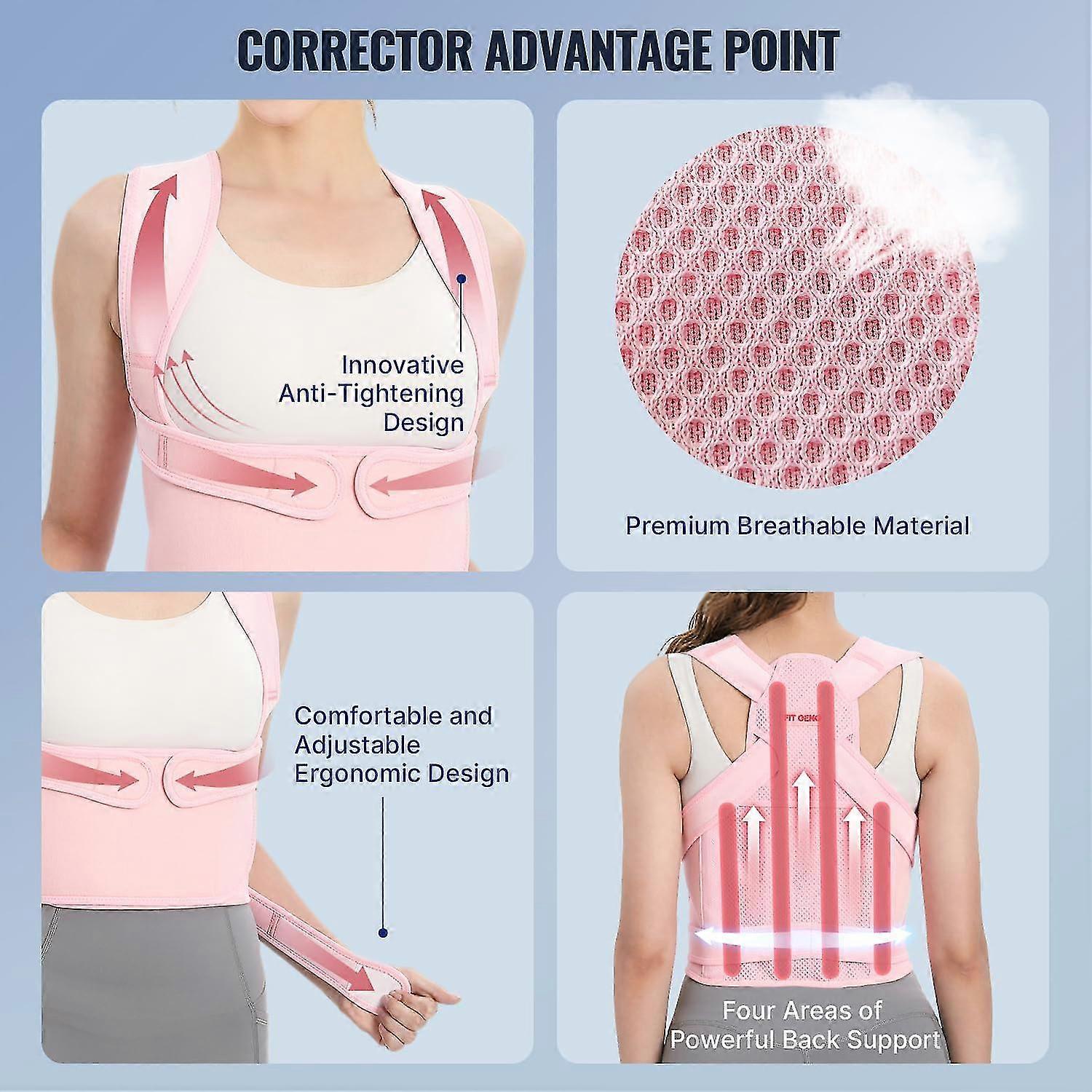 Back Brace Posture Corrector for Women: Shoulder Straightener ...