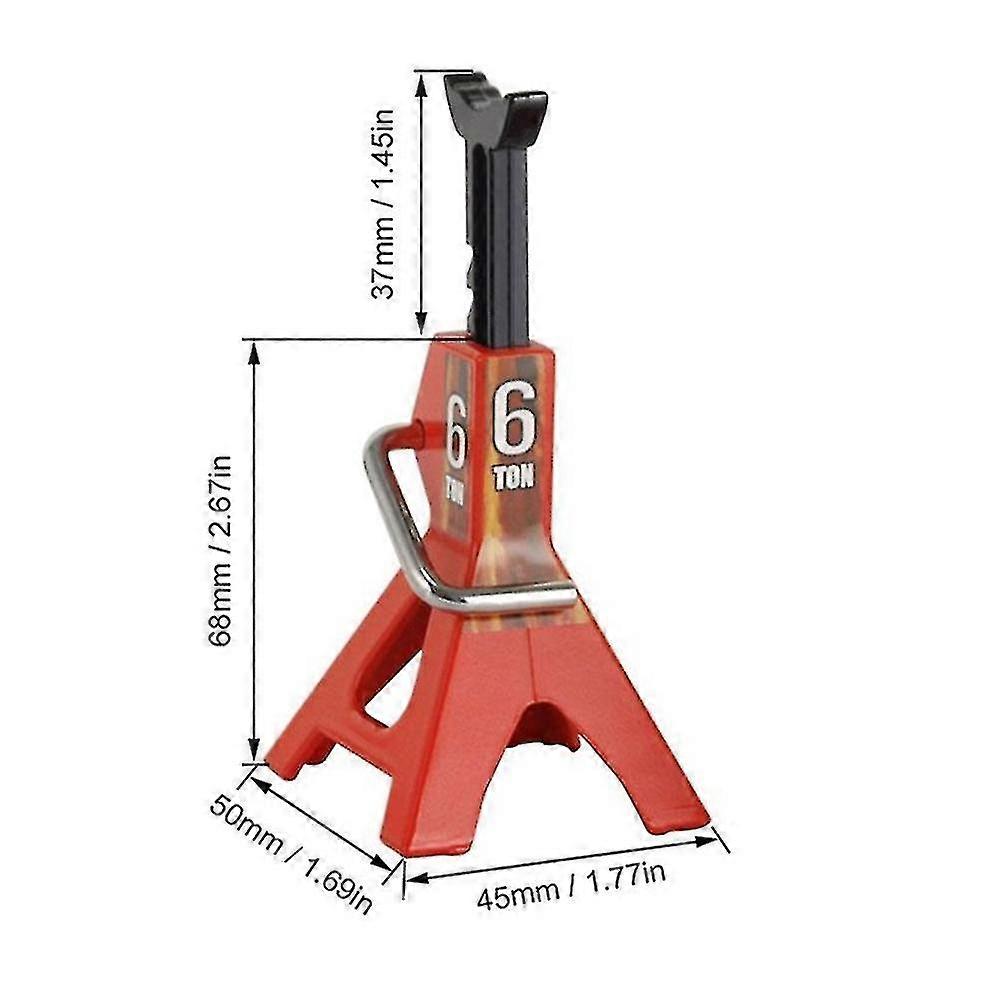 4pcs Metal Height Adjustable 6 Ton Jack Repair Stand For 1/10 Rc ...