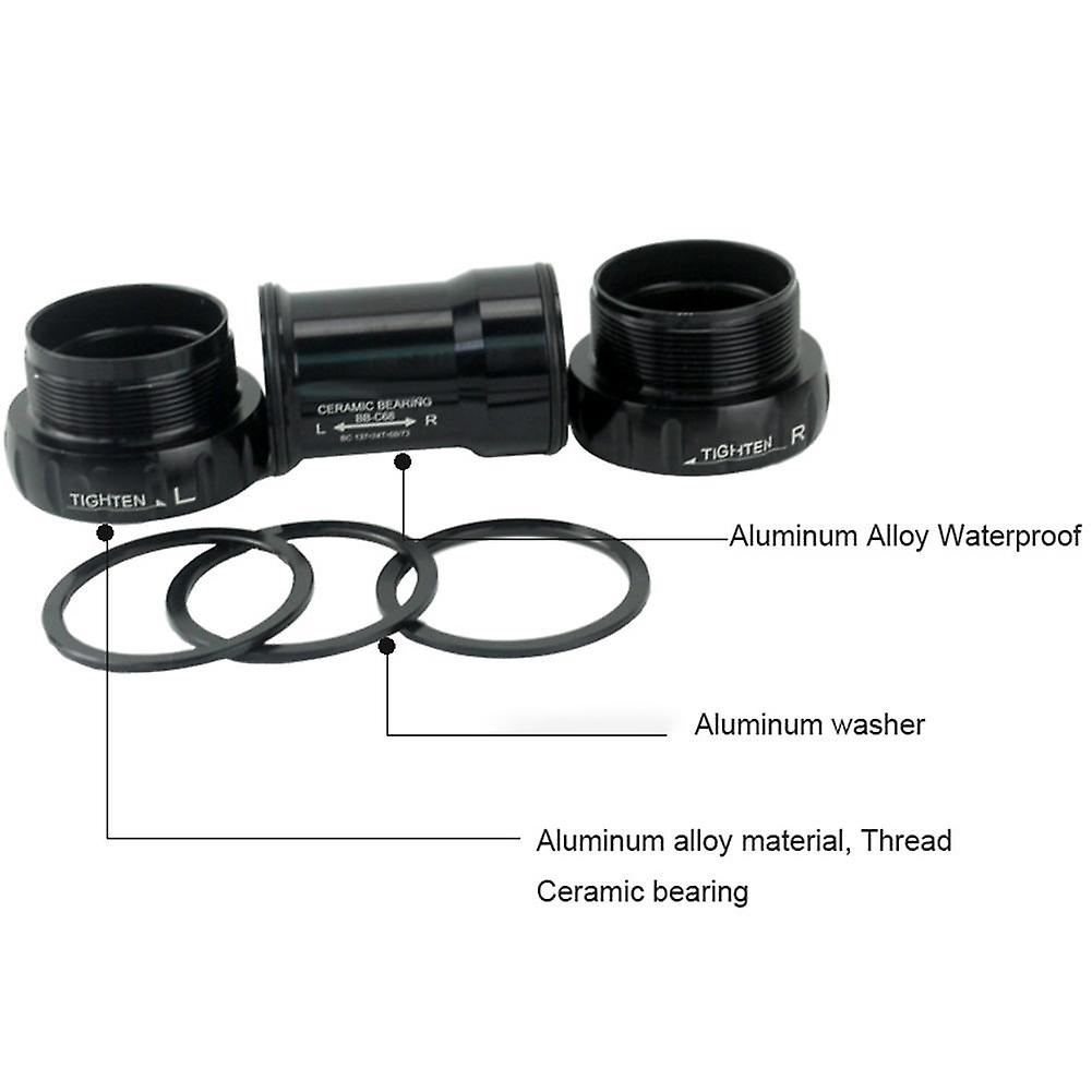 New Mtb Bicycle Hollow Bottom Bracket Axis Bb Cycling Aluminum Alloy ...