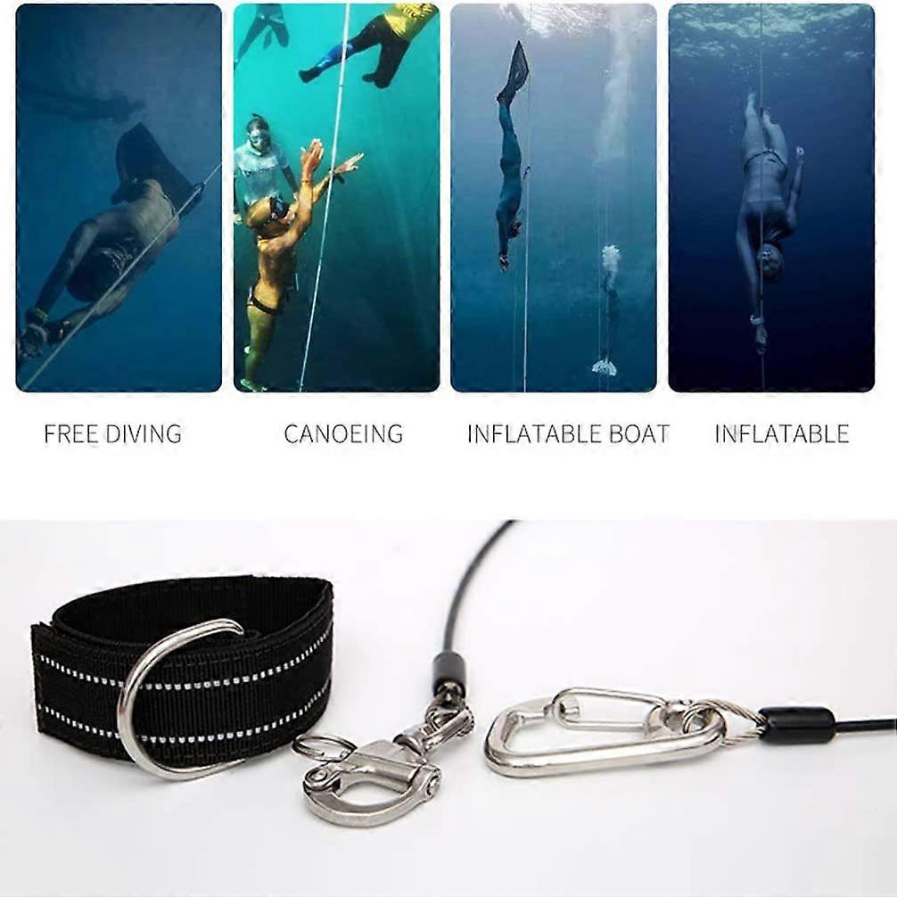 Freediving Lanyard Leash with Scuba Diver Rope for Freediving Dive A ...