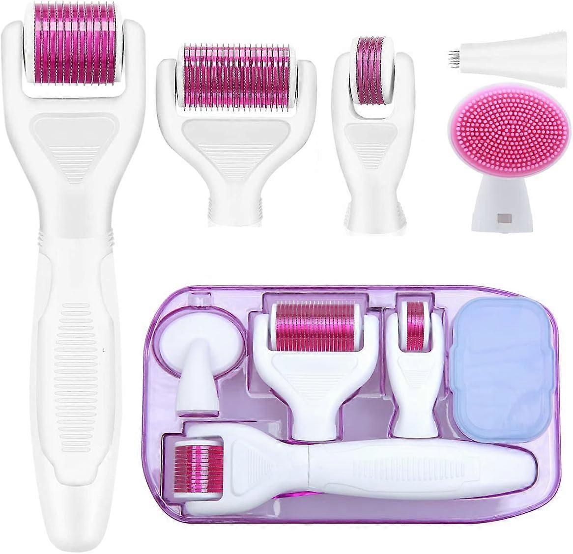 Derma Roller 6 in 1 Microneedling Derma Roller for Body and Face Care ...