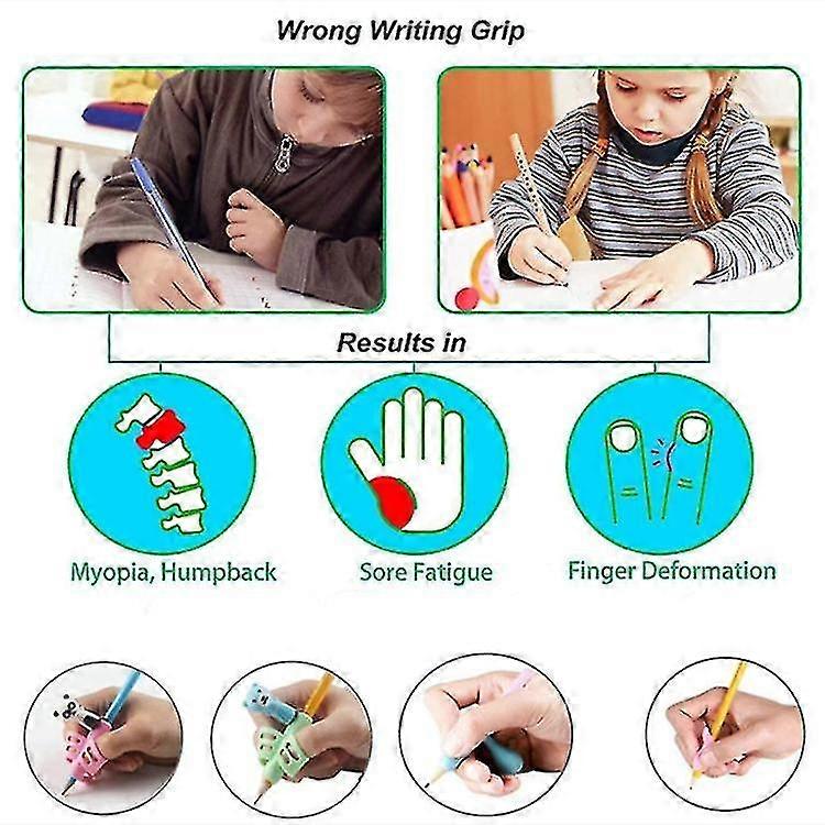 16pcs Pencil Grips Writing Aid Writing Aid Grip Universal Pen Holder ...