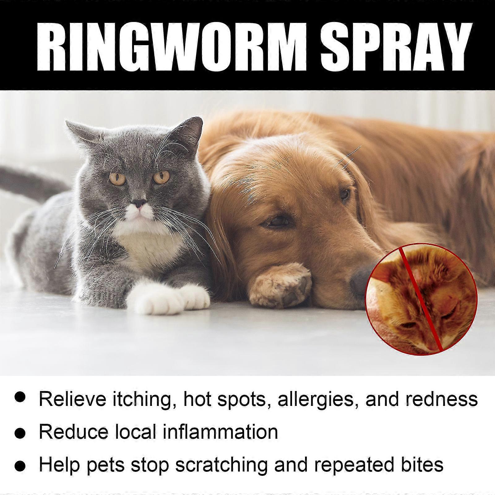 Itch Relief Spray For Cats Dogs, Cat Ringworm Spray, Protects Heals ...