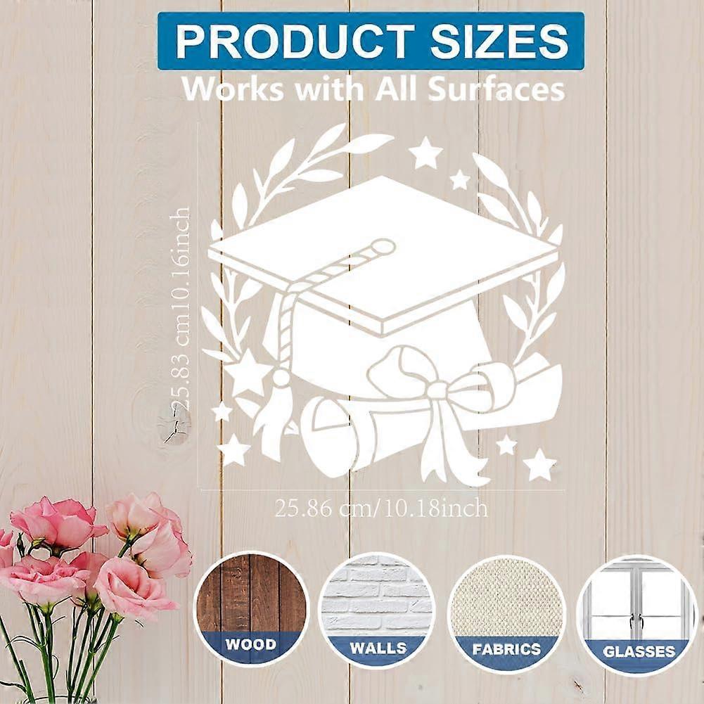 Graduation Hat Stencil 11.811.8inch Large Graduation Cap Diploma ...