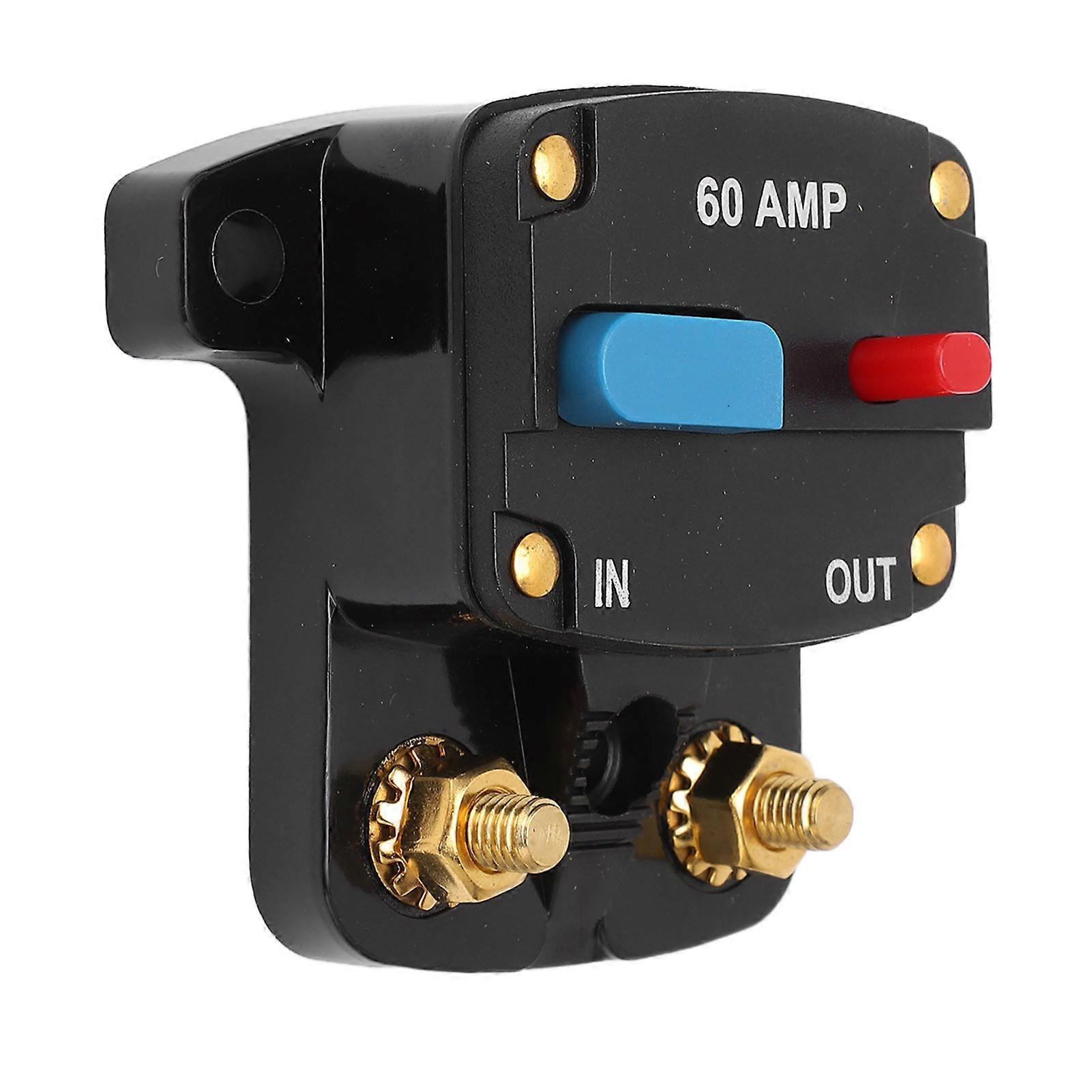 Car Audio Circuit Breaker Manual Reset Fuse Inline Inverter Holder for ...