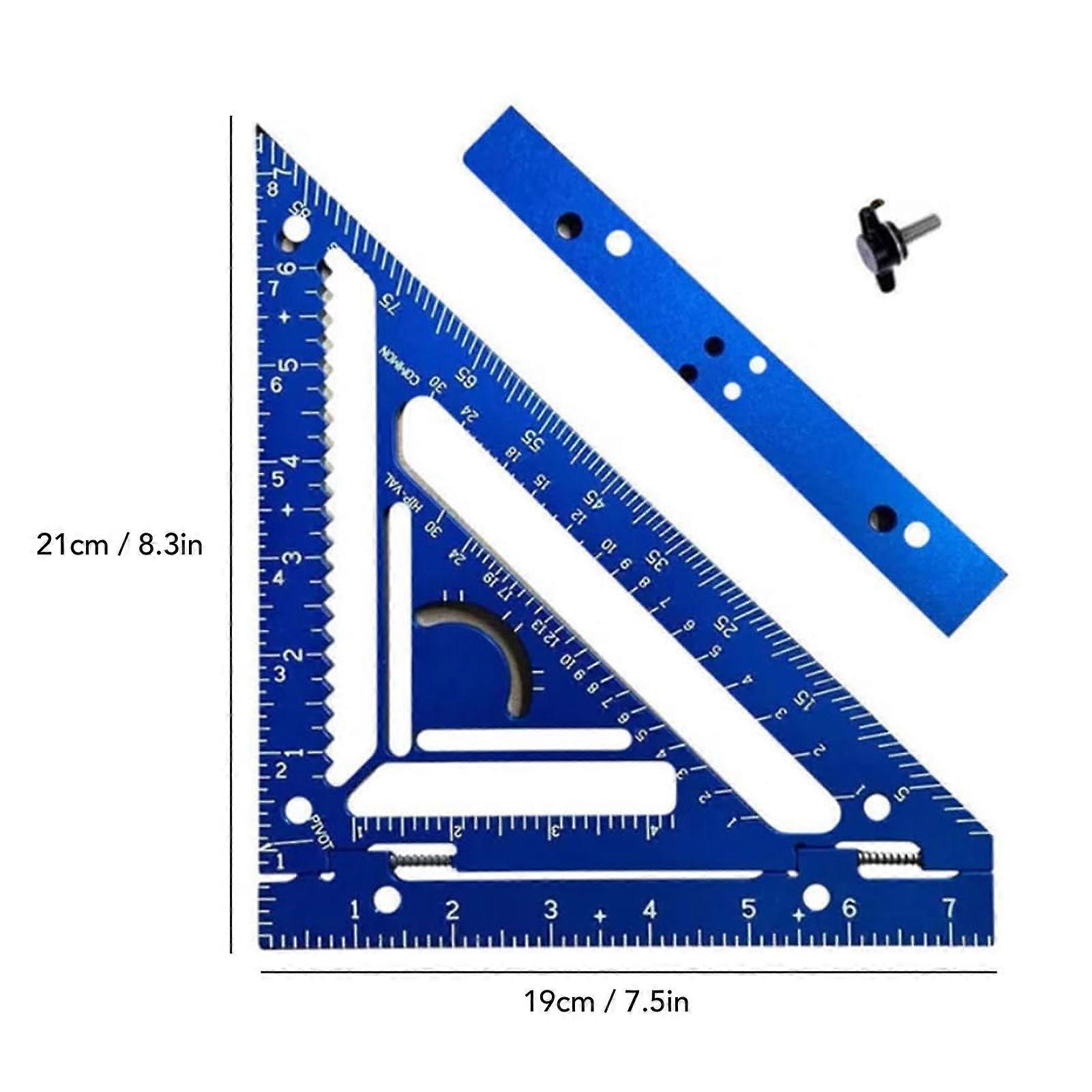 Rafter Square Tool Professional Innovative Triangular Ruler Protractor ...