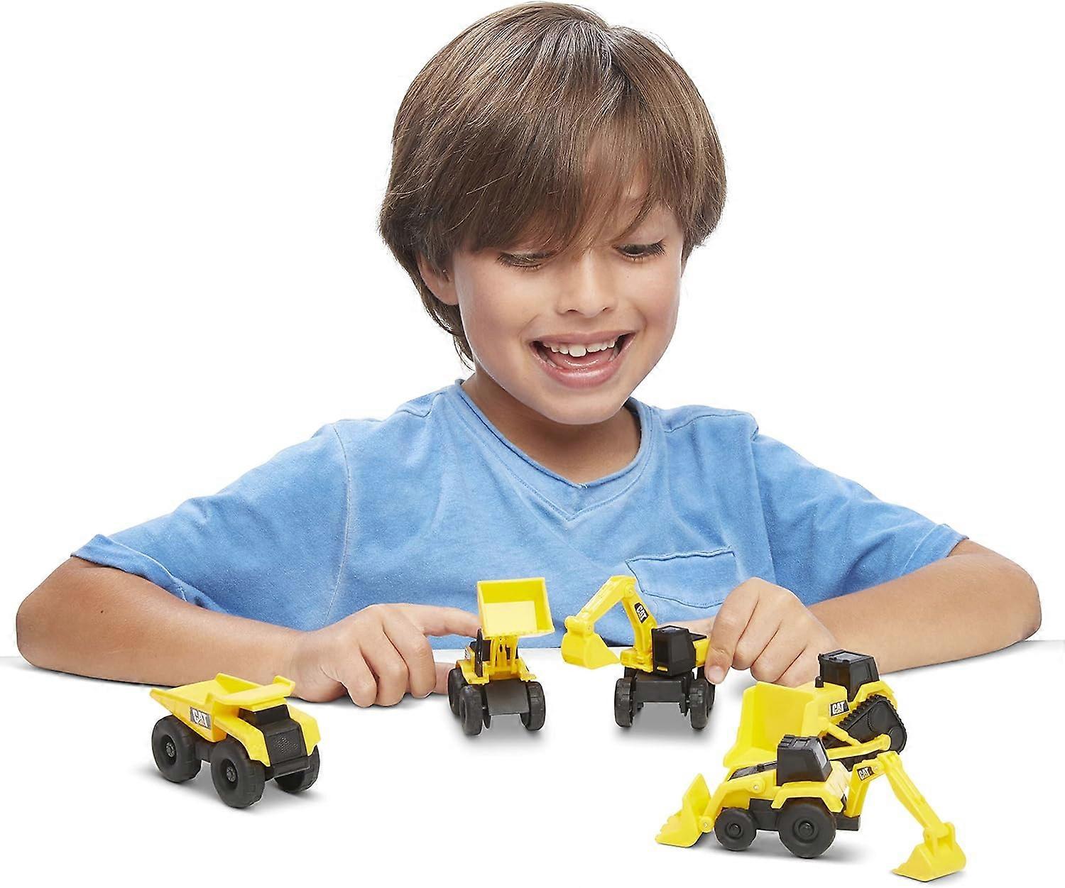 CAT Construction Toys Little Machines 5pk Truck Toy Set Includes Dump ...