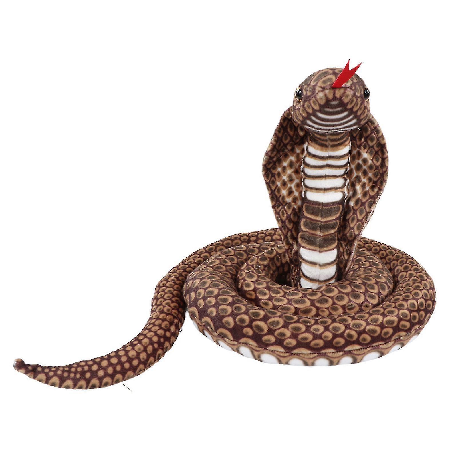 Cobra Plush Toys Fake Snake Cuddly Toy Soft Snake Stuffed Toy Fluffy ...