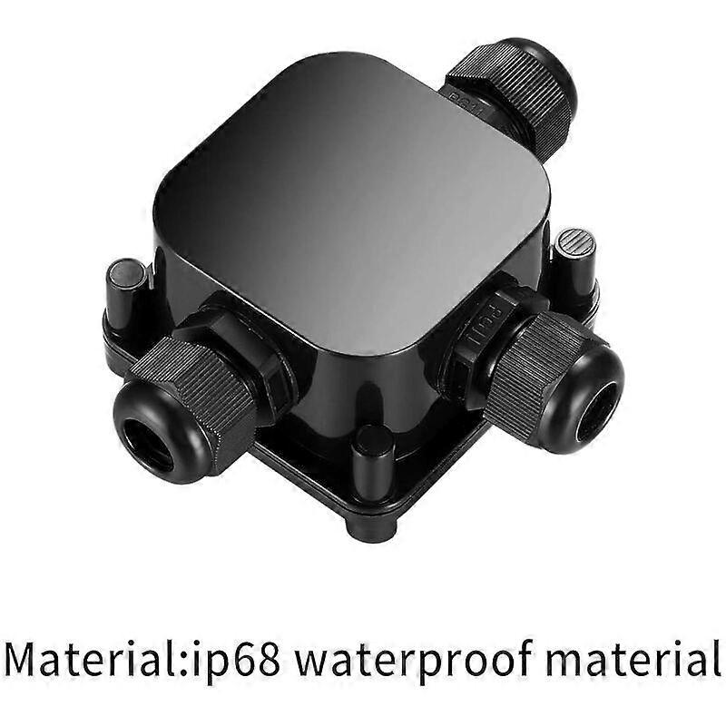 4 Pieces IP68 Junction Box, 3 Way Waterproof Connector Outdoor ...