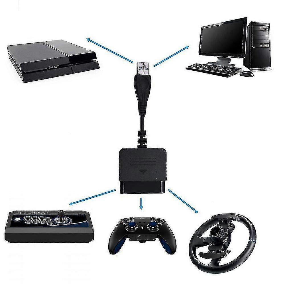 Controller Adapter Playstation 2 To Usb, Converter Cable For Using ...