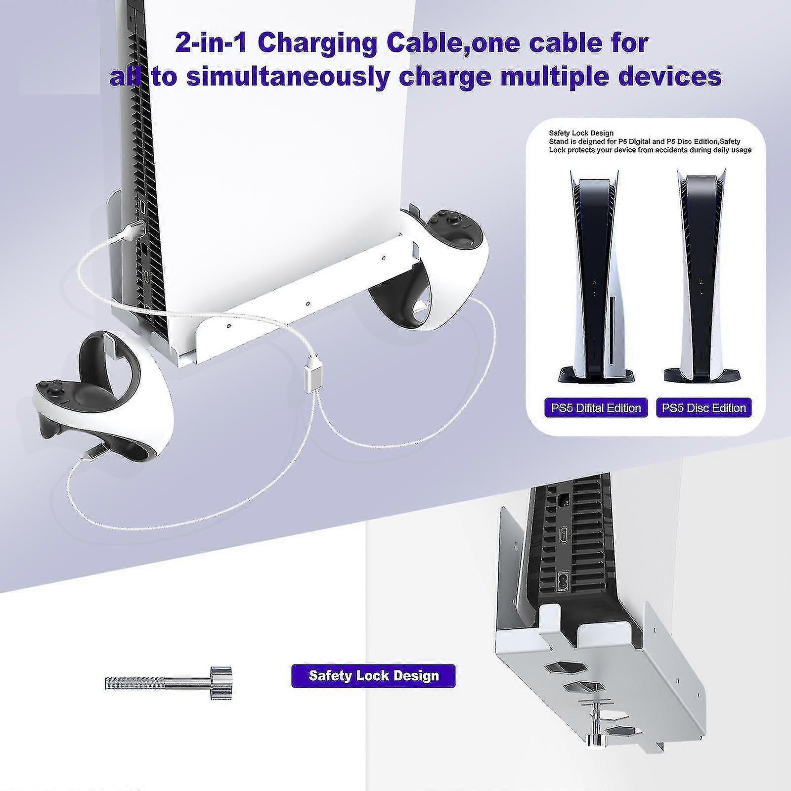 Psvr2 Wall Mount Stand, Sturdy Steel Wall Mount Bracket For Ps Vr2 ...