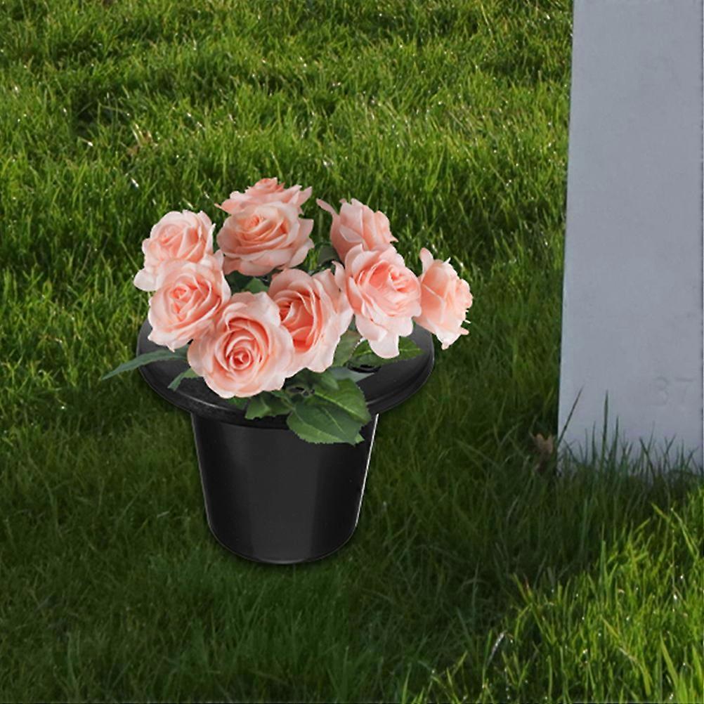 4pcs Memorial Vase Cemetery Grave Flower Holder 16-hole Graveyard ...