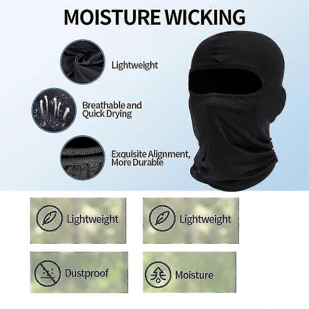Ski Mask For Men Full Face Mask Balaclava Black Ski Masks Covering Neck ...