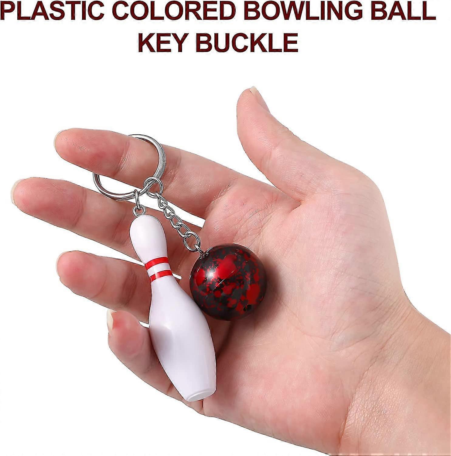 4 Pack Mini Bowling Ball Keychain Charms Decorative Keychains Friends ...