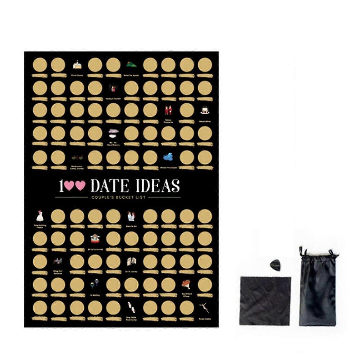 Dates Scratches Off Poster,Valentine's Day Ideas Picture Indie Room ...