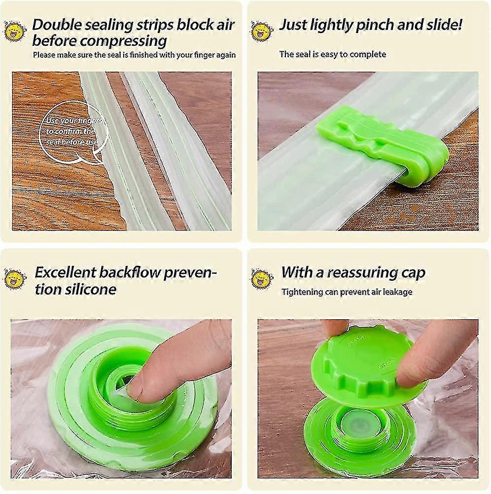 4-pack Giant Extra Large Vacuum Storage Bags [130x100cm] For Clothes ...