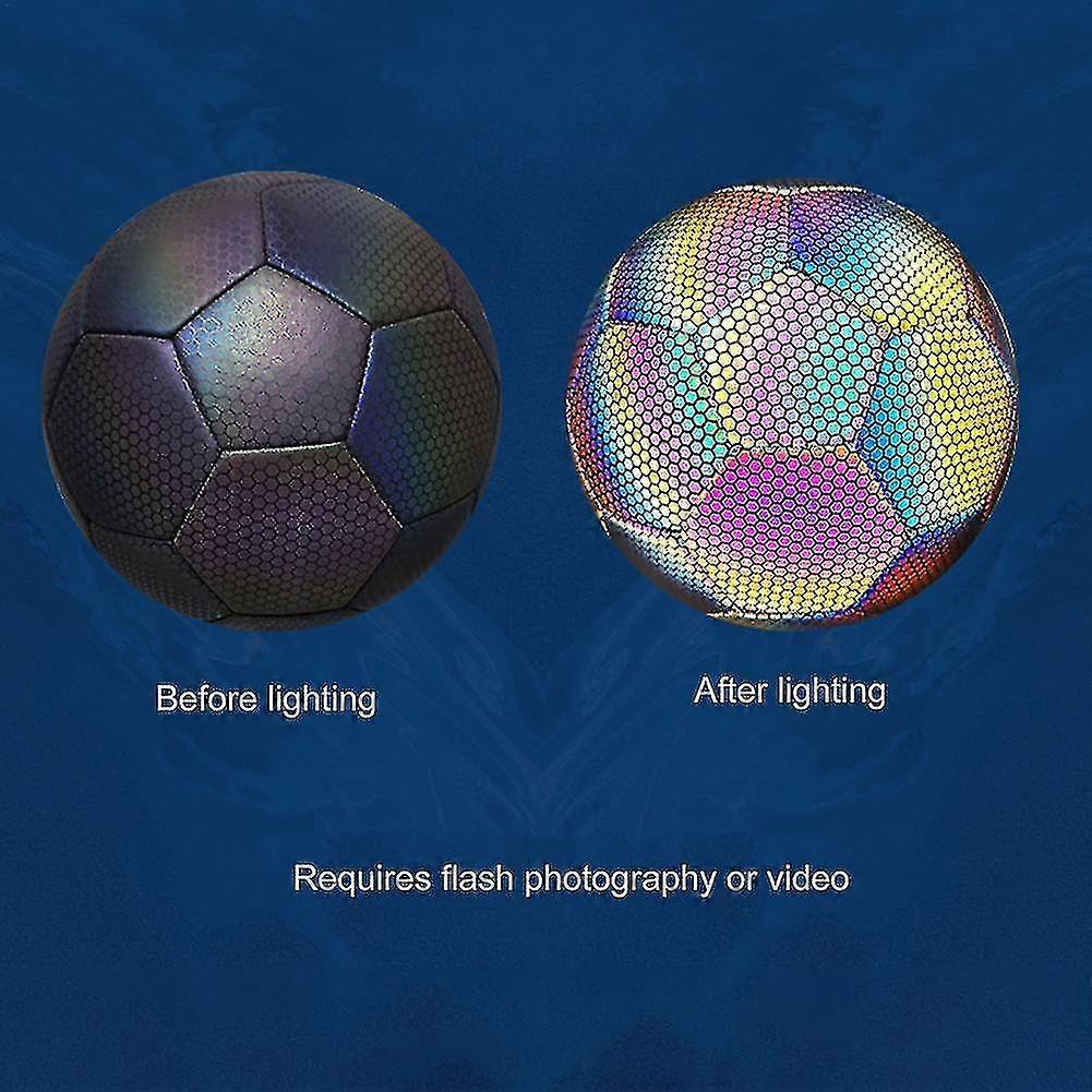 Luminous Football Soccer Light Up Football Glow In The Dark Size 4/5 ...