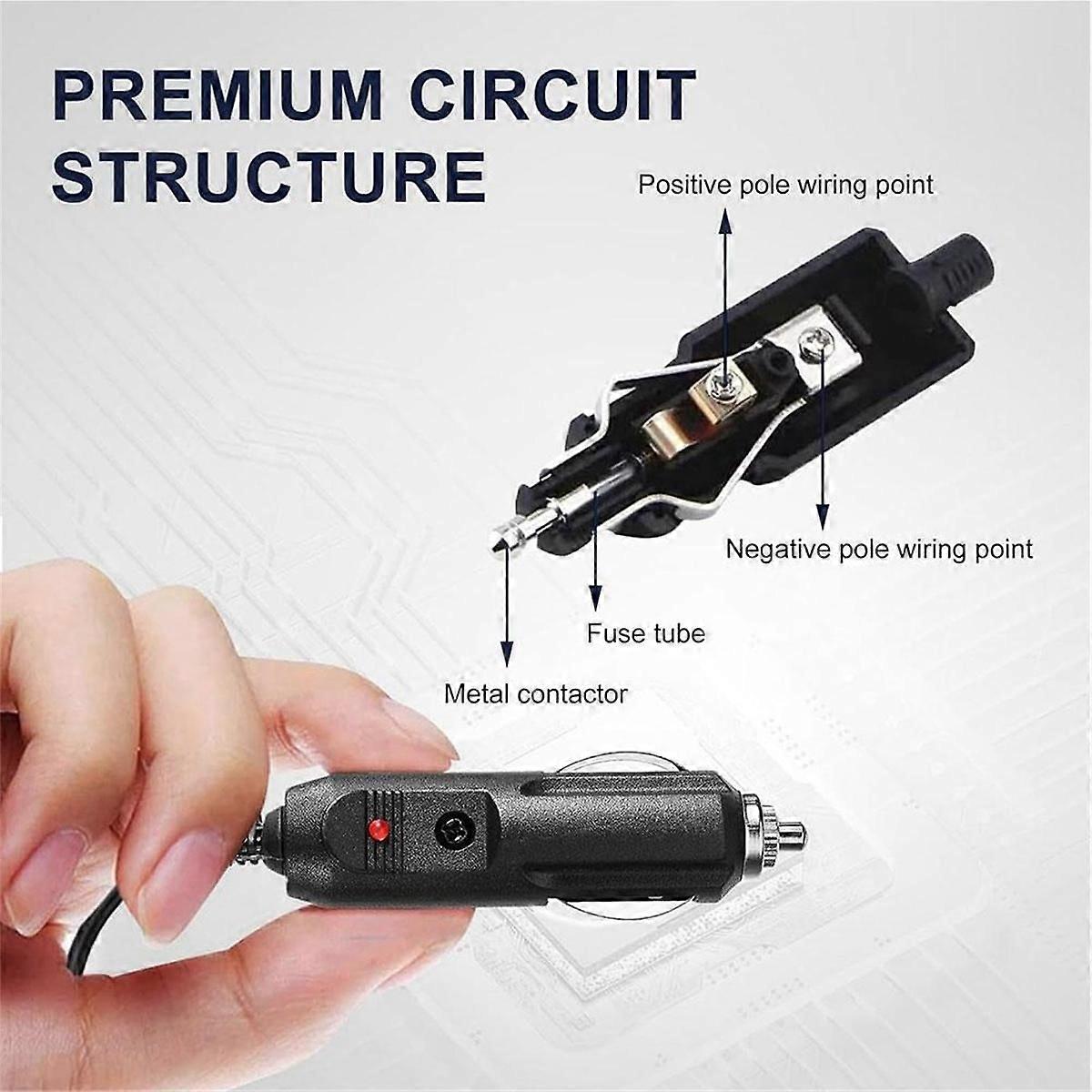 12V Car Refrigerator Power Cable, 2M Fridge Freezer Extension Cable ...