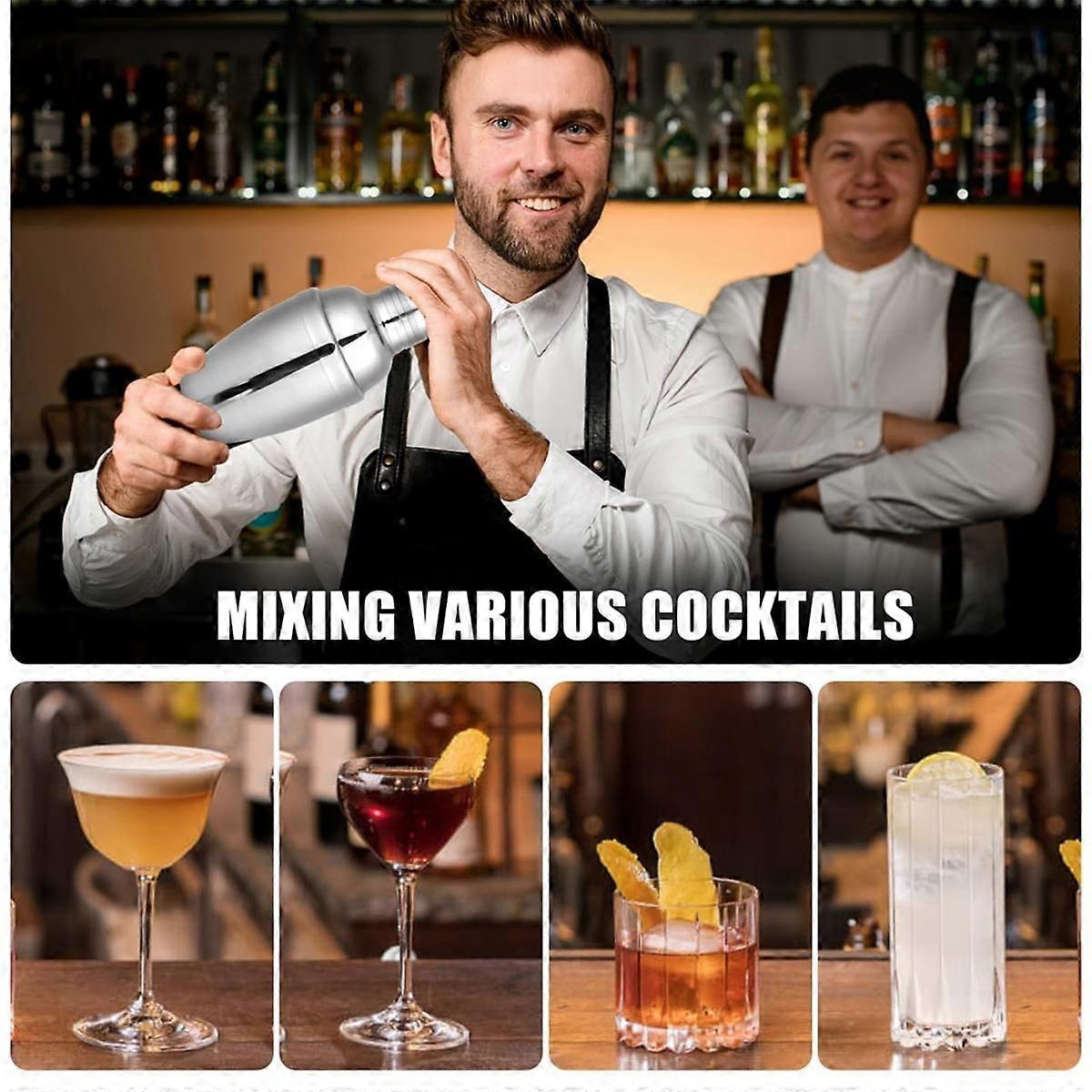 6PCS Mini Cocktail Shaker, Drink Shakers Cocktail,Stainless Mini Shaker ...