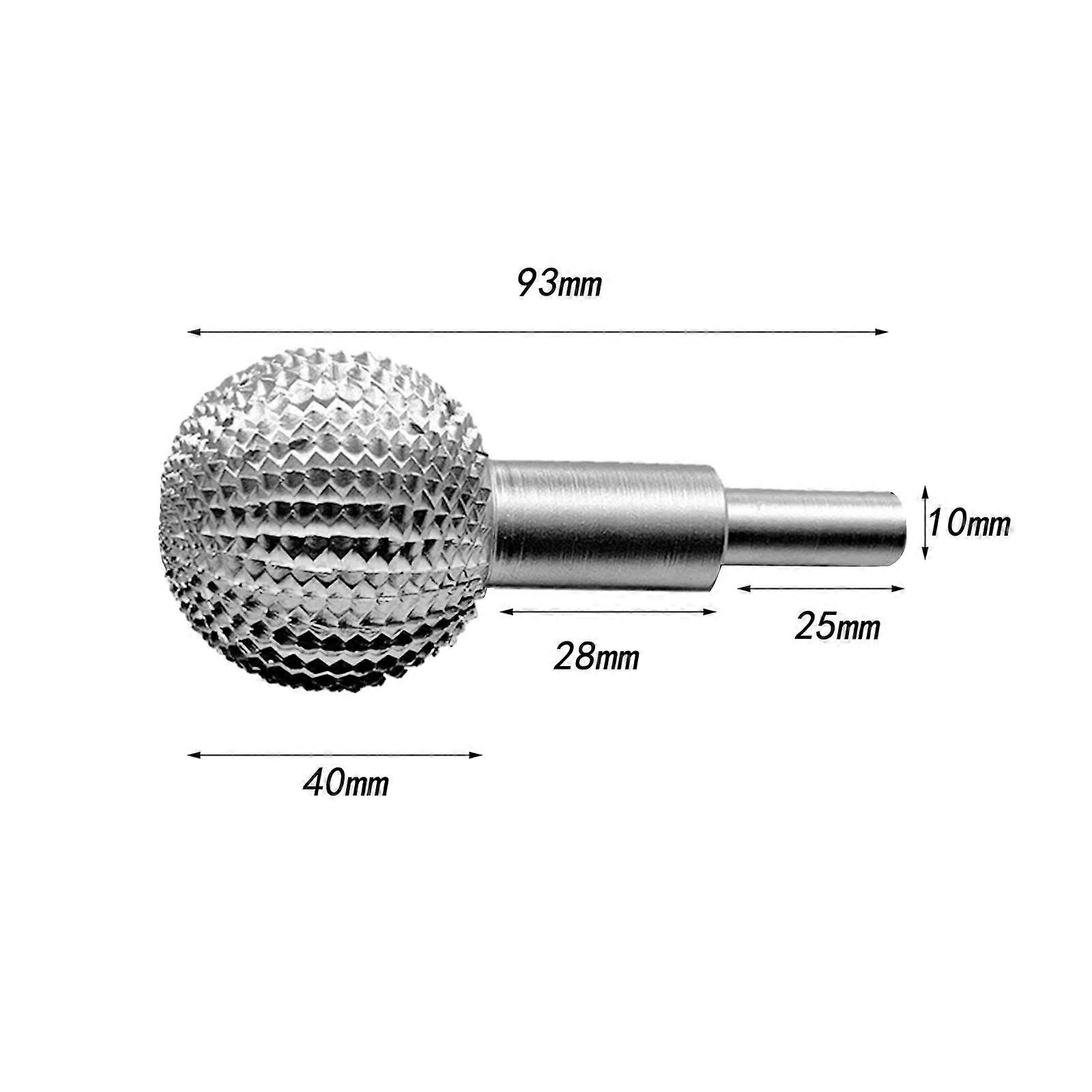 Rotary Burr Grinding Head, Rotary Burr Ball Gouge Silver | Fruugo UK