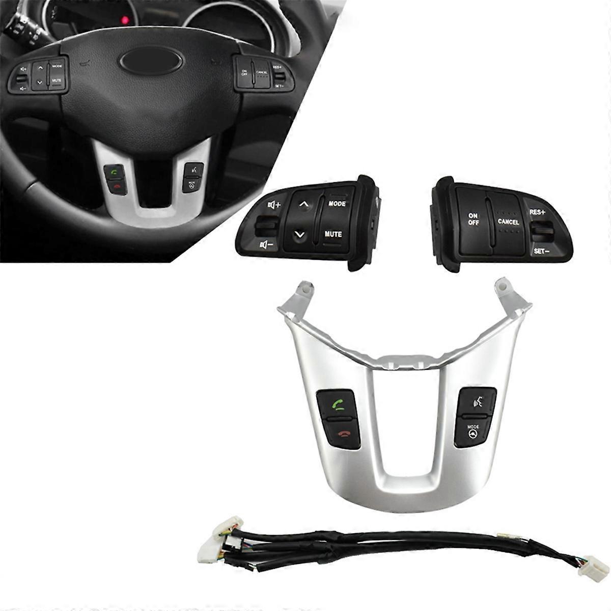 Car Multifunctional Steering Wheel Button Panel for Bluetooth Audio ...