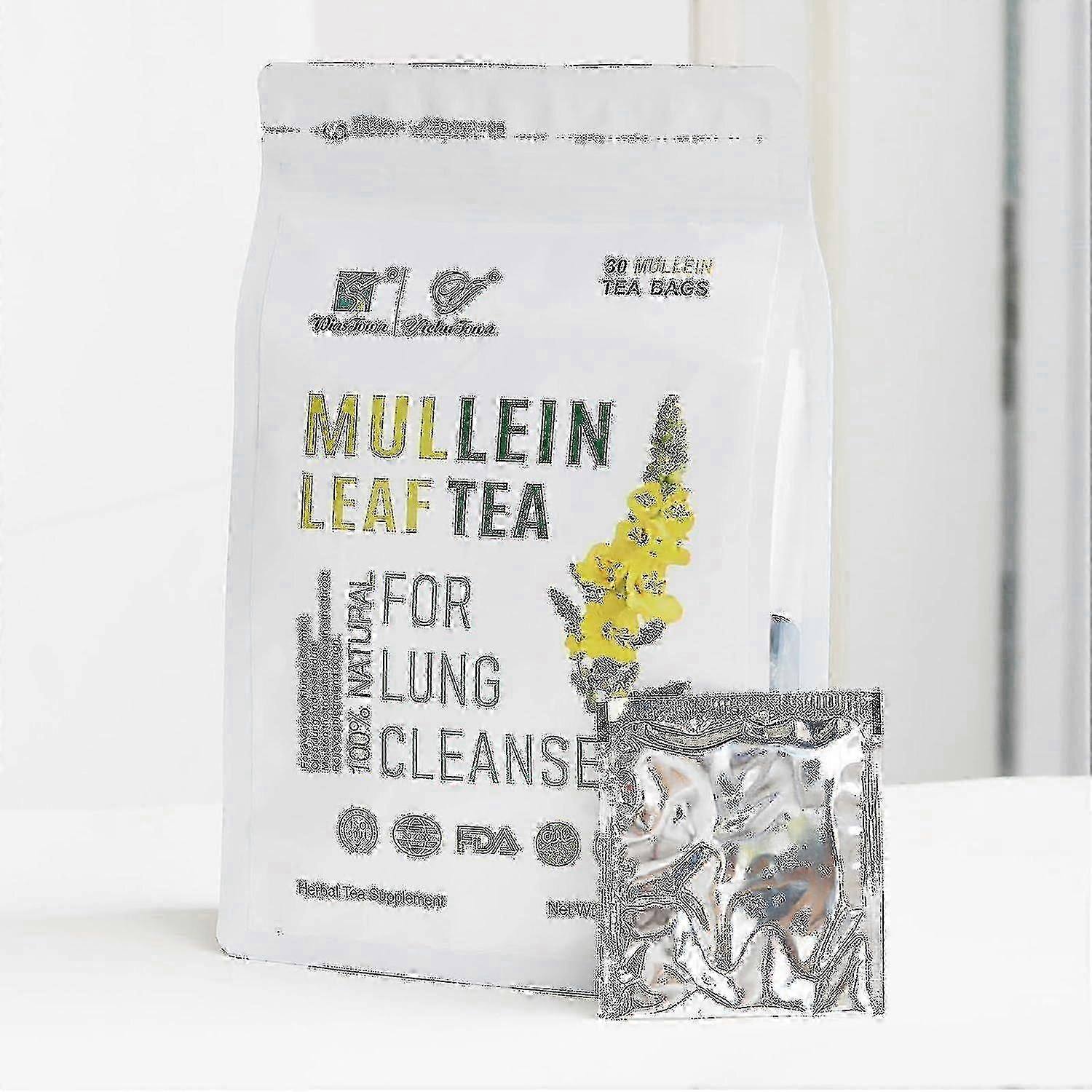 Mullein Leaf Tea, Mullein Tea For Lung Cleanse, Natural Healthy Herbal ...