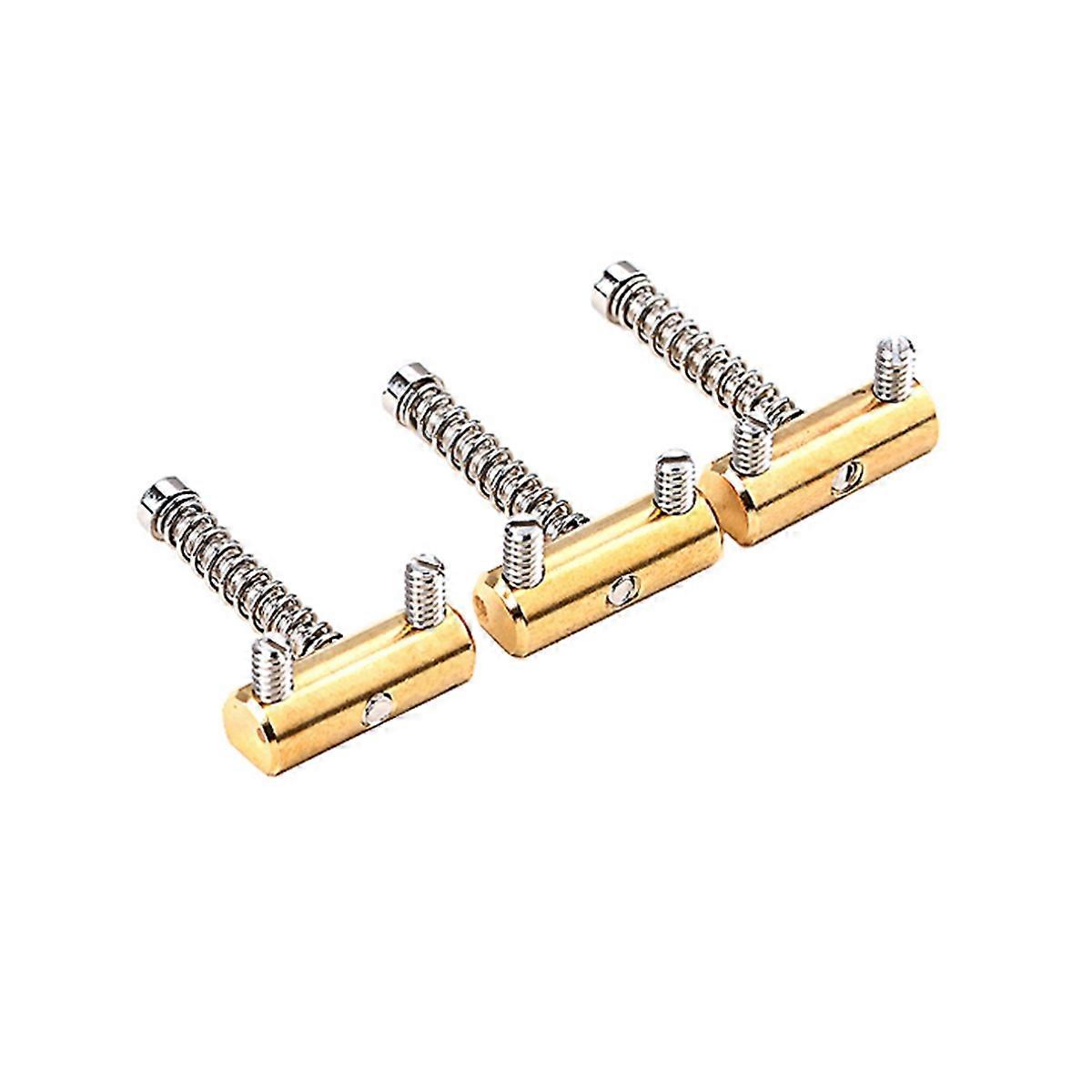 3Pcs Vintage Style Fixed Tele Electric Guitar Bridge Brass Saddles TL ...