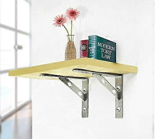 Stainless Steel Shelf Brackets 250mm x 150mm, Corner Brace Support for ...