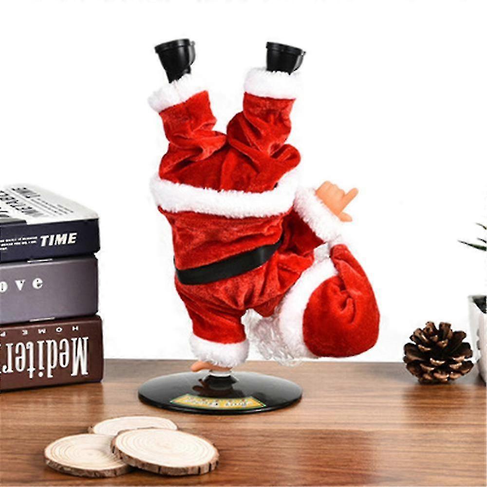 Singing Dancing Santa Claus Christmas Inverted Rotating Electric ...