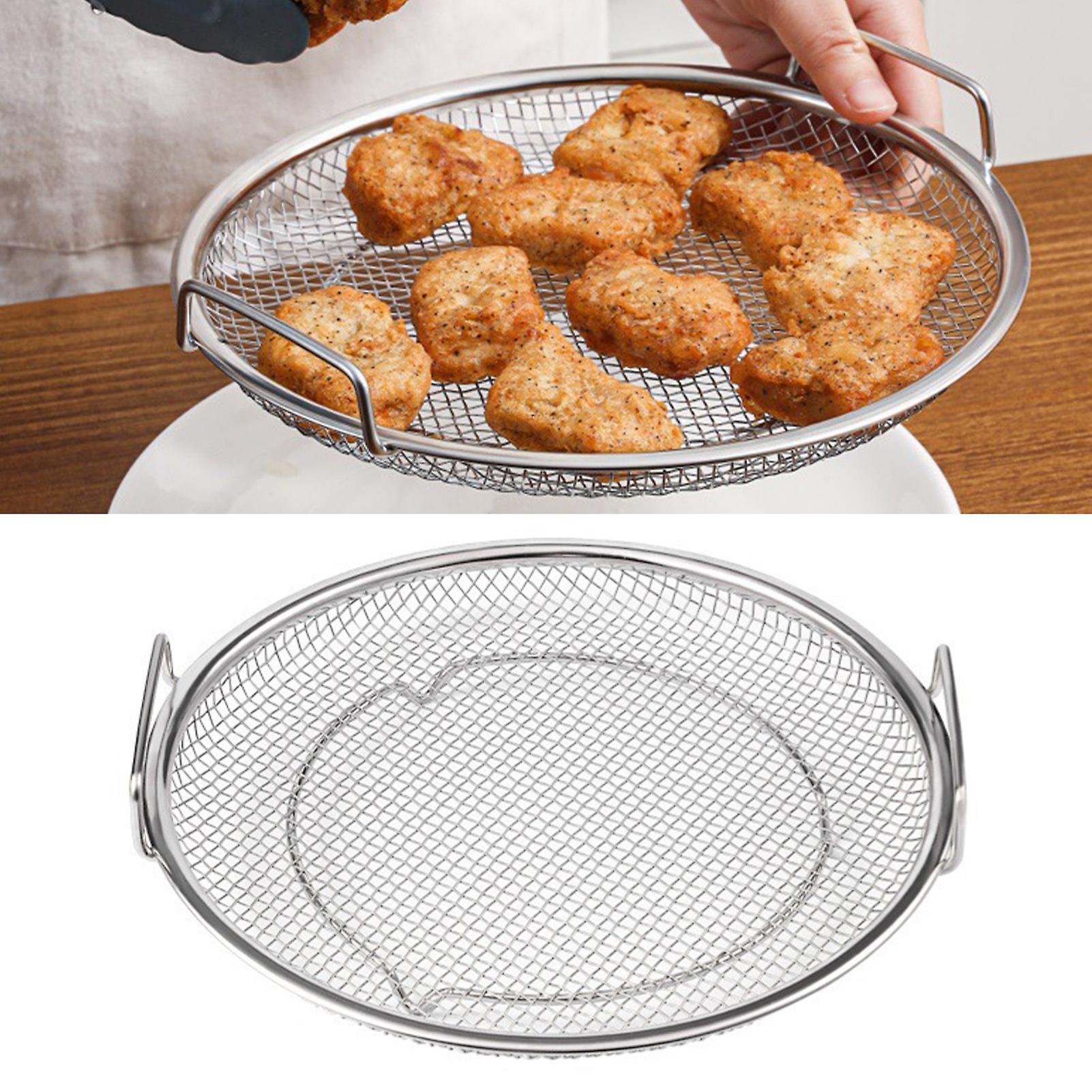 Frying Oil Drain Rack Stainless Steel 22cm Round Filter Tool with ...